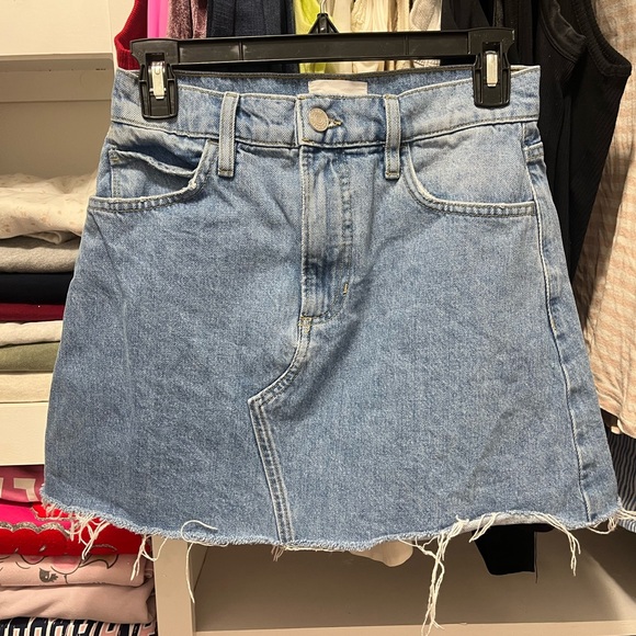 Frame Denim | Skirts | Frame Denim Blue Mini Aline Skirt | Poshmark